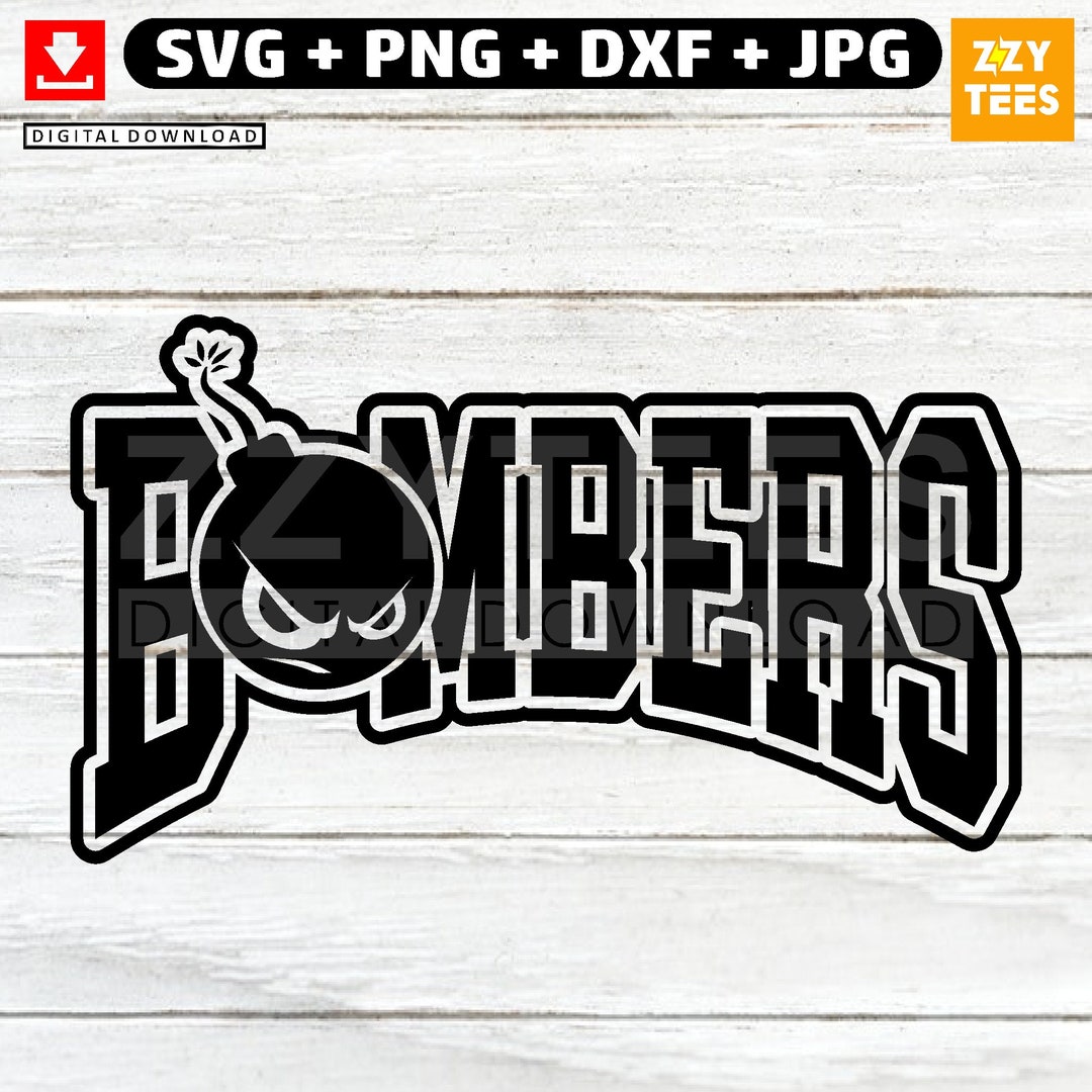 Bombers Svg, Bomber Svg, Bombers Png, Bomber Png, Bombers School Mascot ...