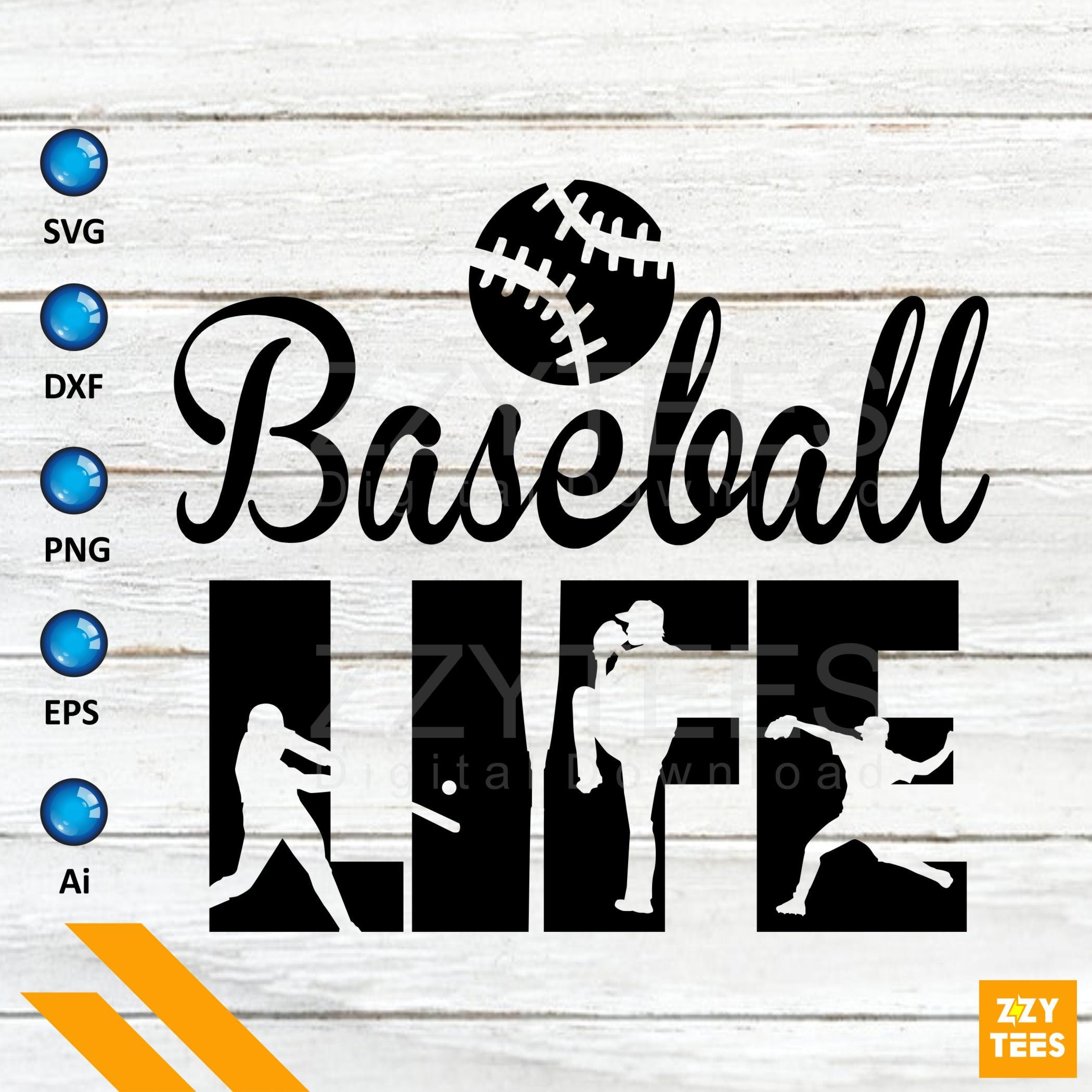 Baseball life SVG Baseball Player svg Softball svg | Etsy