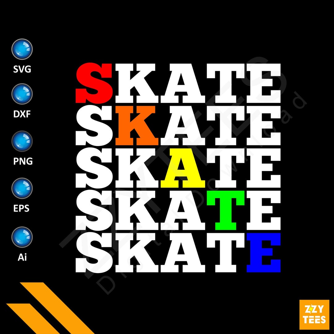 Creative Skate Colors Art - Etsy