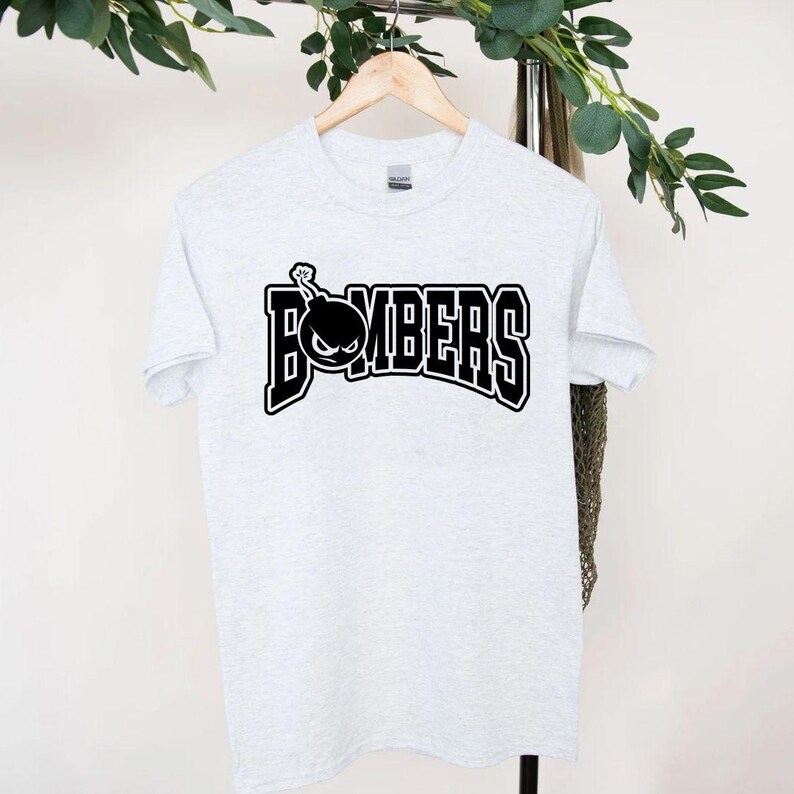 Bombers Mascot SVG | School Spirit Team Logo | Cricut Sport Cut File ...
