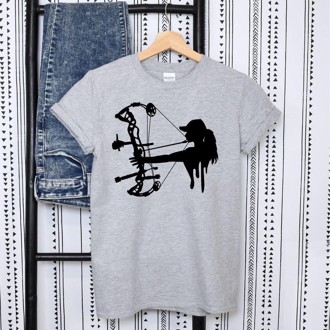 Female Archer SVG: Bow Hunting Girl Silhouette (digital Download) - Etsy