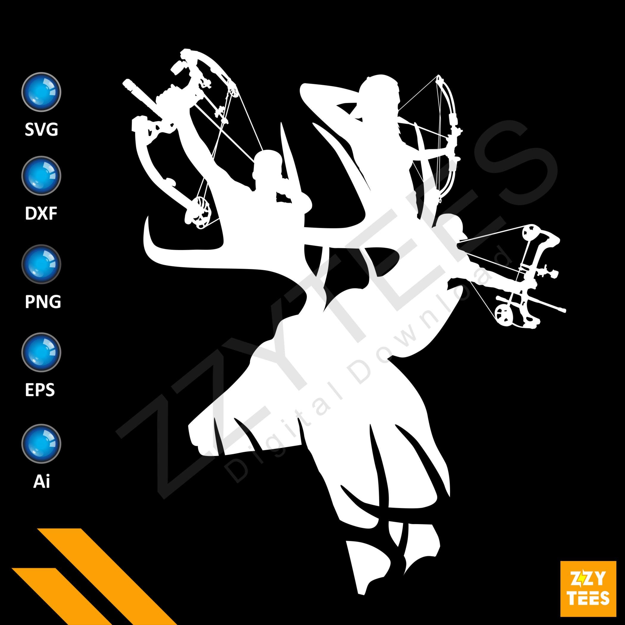 Creative Abstract Hunting SVG Vector Design Hunting Svg | Etsy