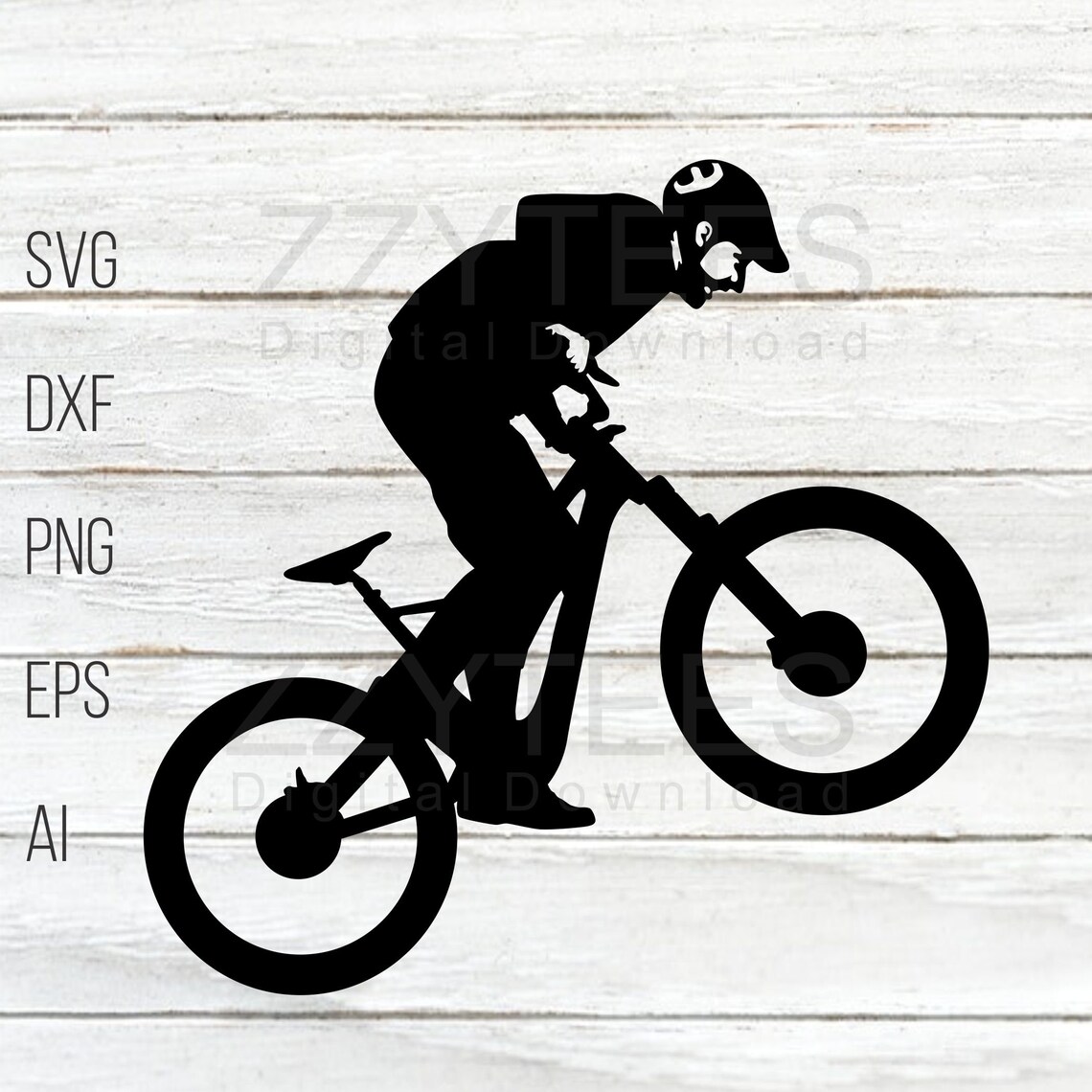 Mountain Bike Silhouette MTB Design mountain bike SVG | Etsy
