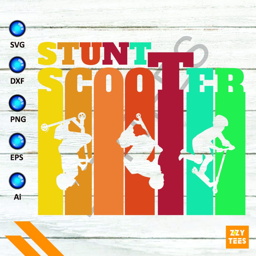 Stunt Scooter, Stunt Svg, Scooter Trick, Scooter Svg, Scooter Clipart ...