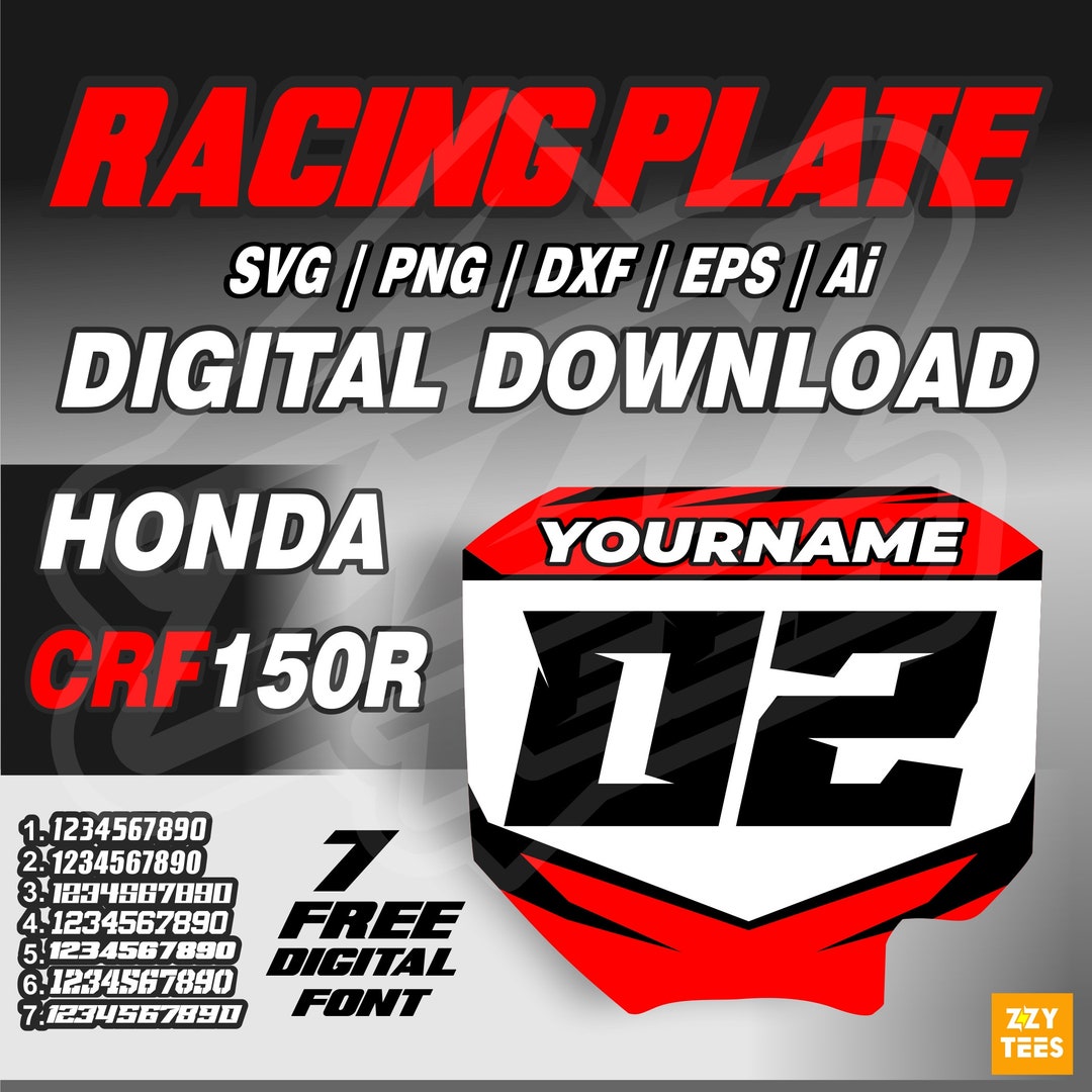 Racing Plate SVG: Race Number Design (digital Download) - Etsy