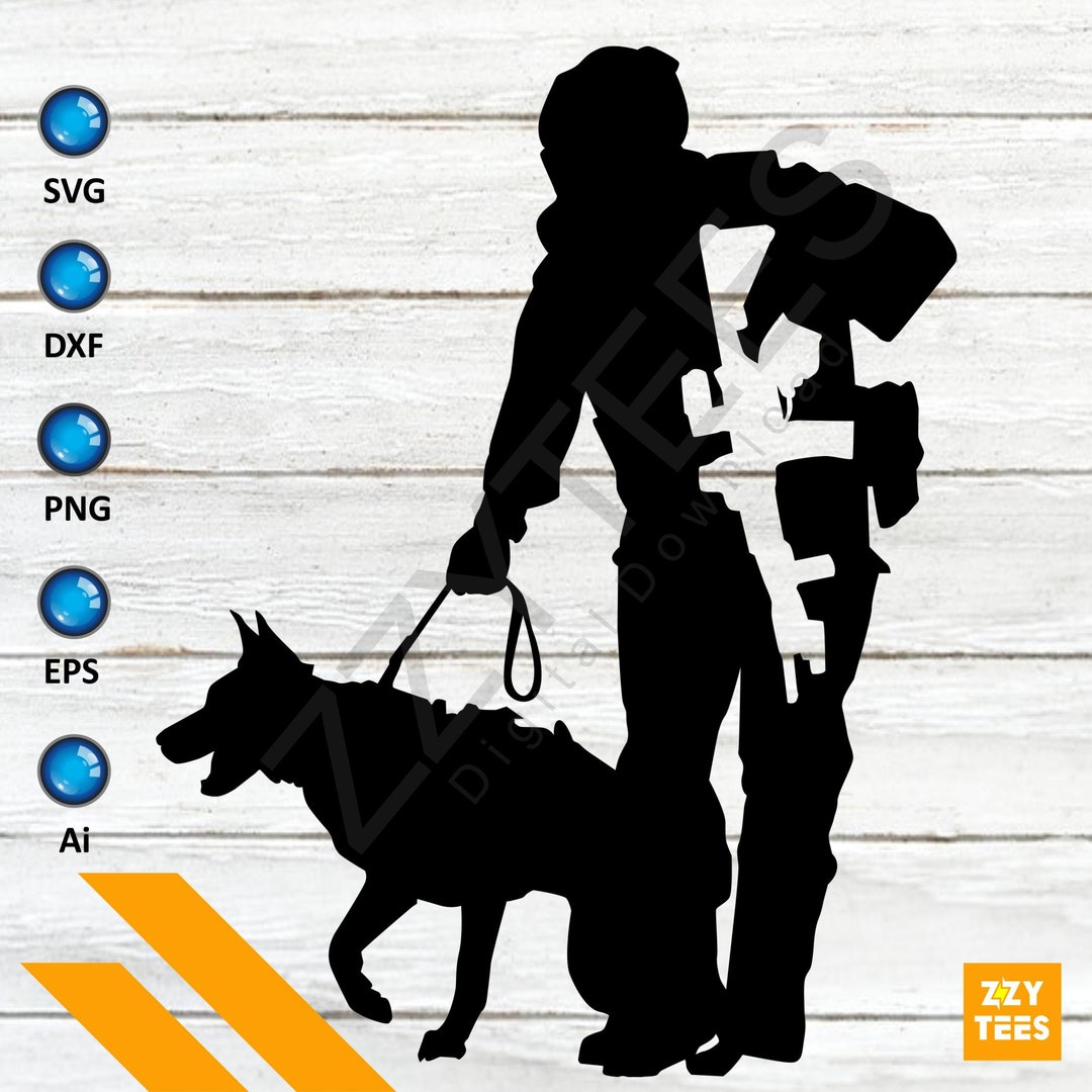 Military Dog SVG: German Shepherd, Army K-9 (digital Download) - Etsy