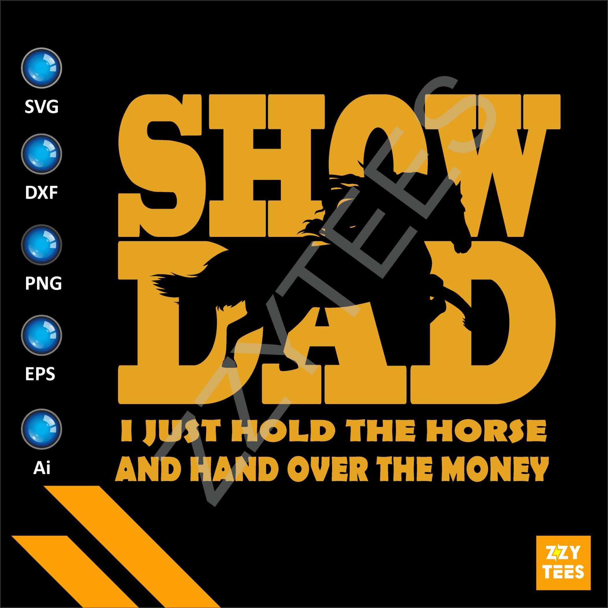 Funny Show Dad SVG Abstract Horse Show Horse Svg Horse | Etsy