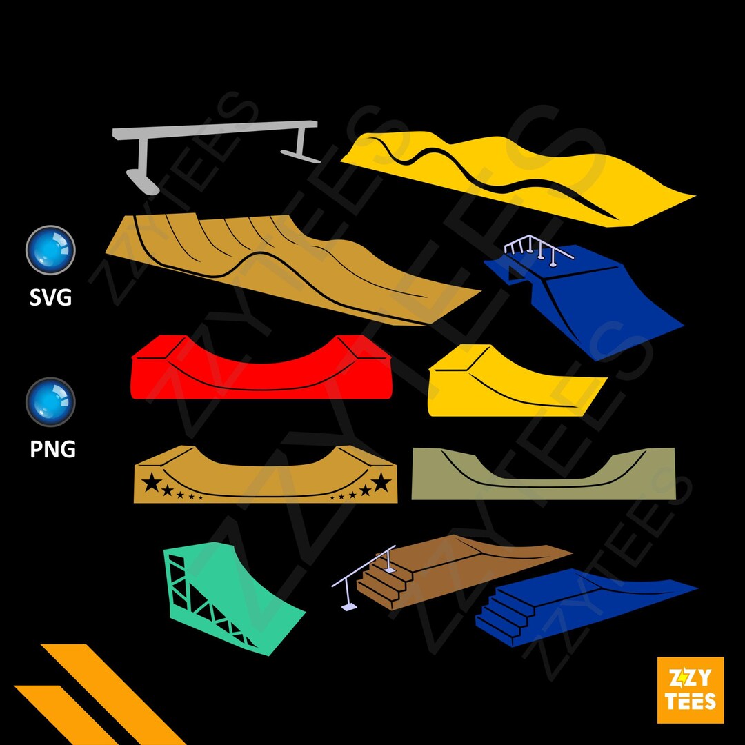 Ramp Svg File, Fingerboard Bundle SVG - Etsy UK