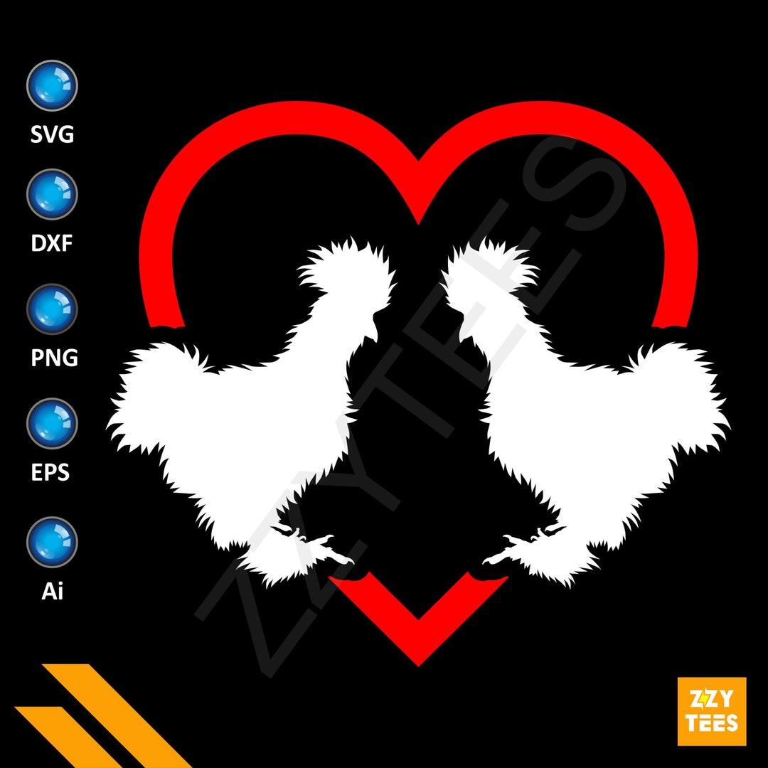 Coração de Frango SVG PNG Coração Svg, Frango Svg, Frango Lindo e ...