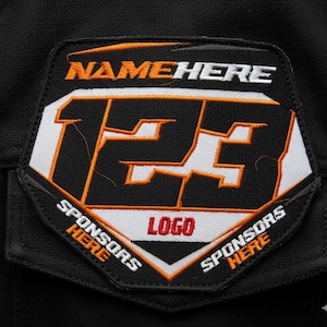 Editable Motocross Racing Plate Template | Custom Number (digital Files ...