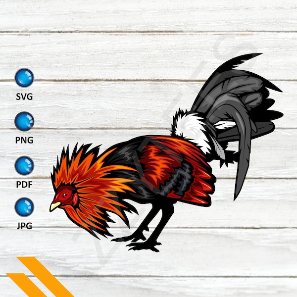 Rooster Svg - Etsy