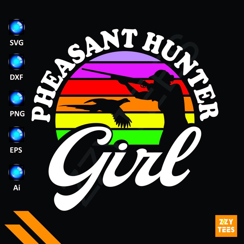 Pheasant Hunter Girl SVG PNG Pheasant Hunting Svg Hunting | Etsy