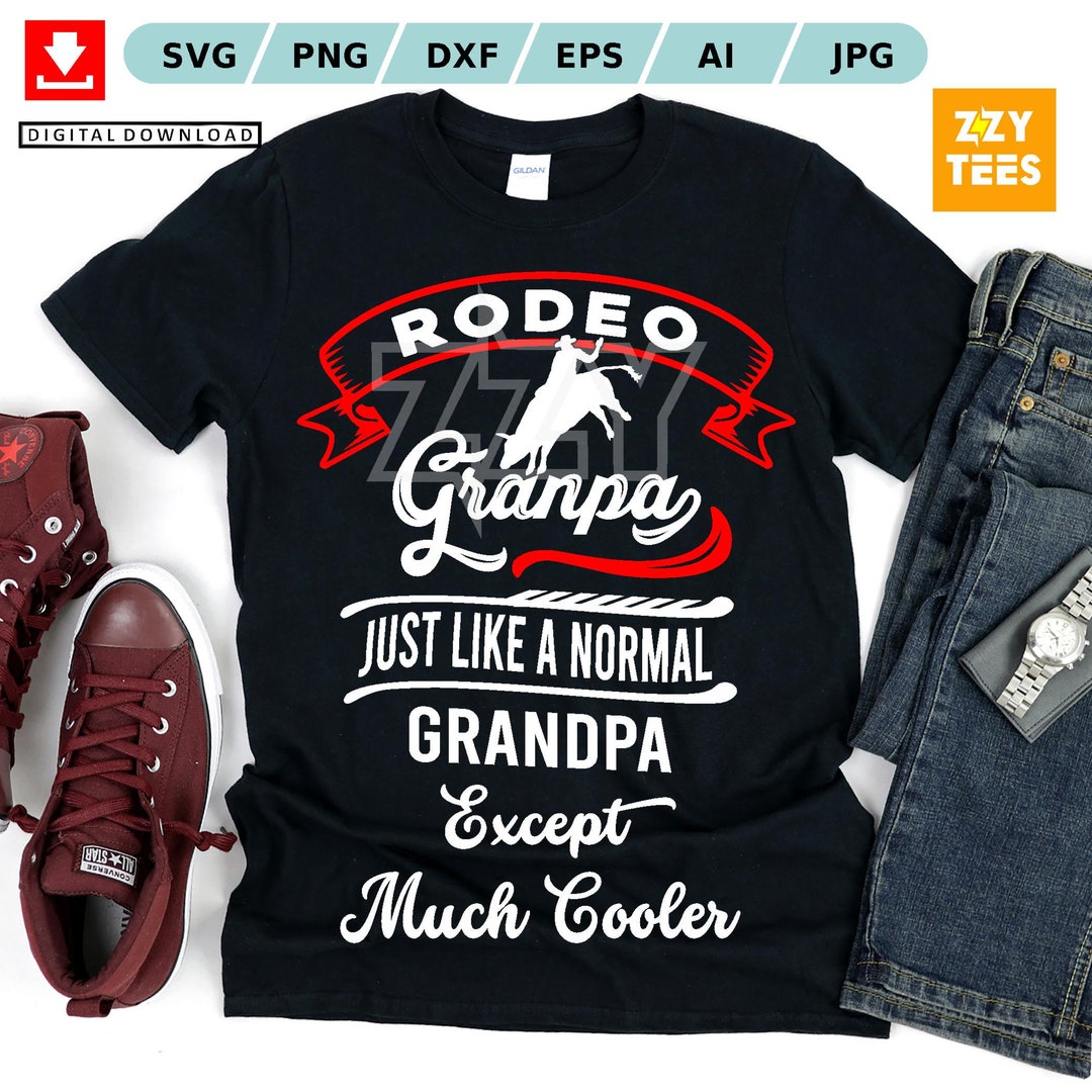 Rodeo Grandpa Just Funny Rodeo Clipart Rodeo Png Cowgirl - Etsy