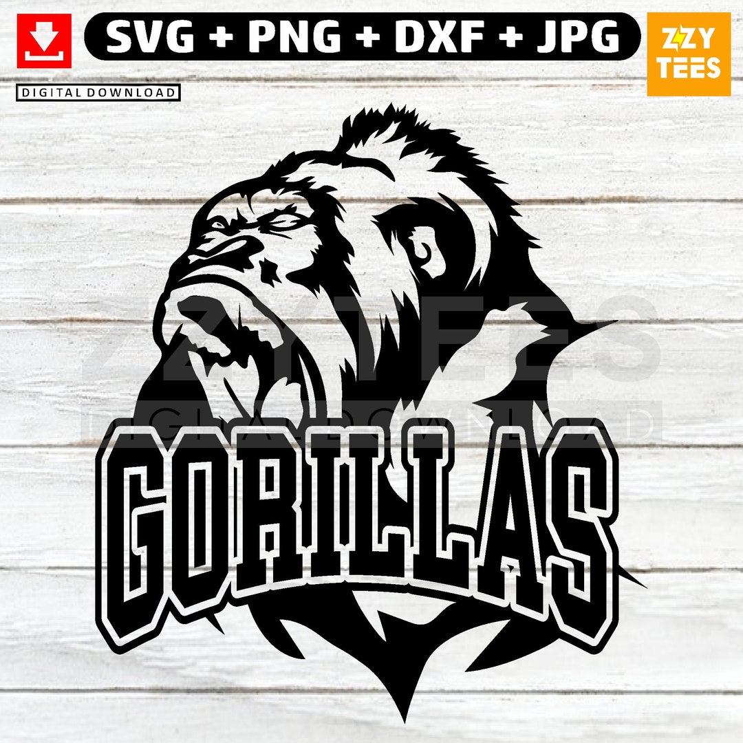 Gorillas Svg, Gorilla Svg, Gorillas Png, Gorilla Png, Gorillas School ...