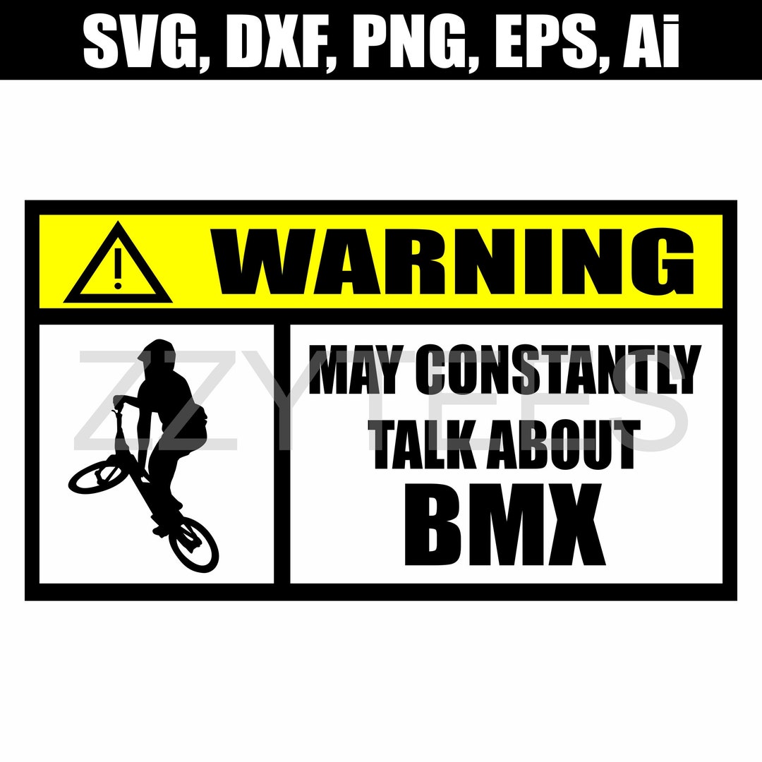 BMX Warning Sign - Etsy