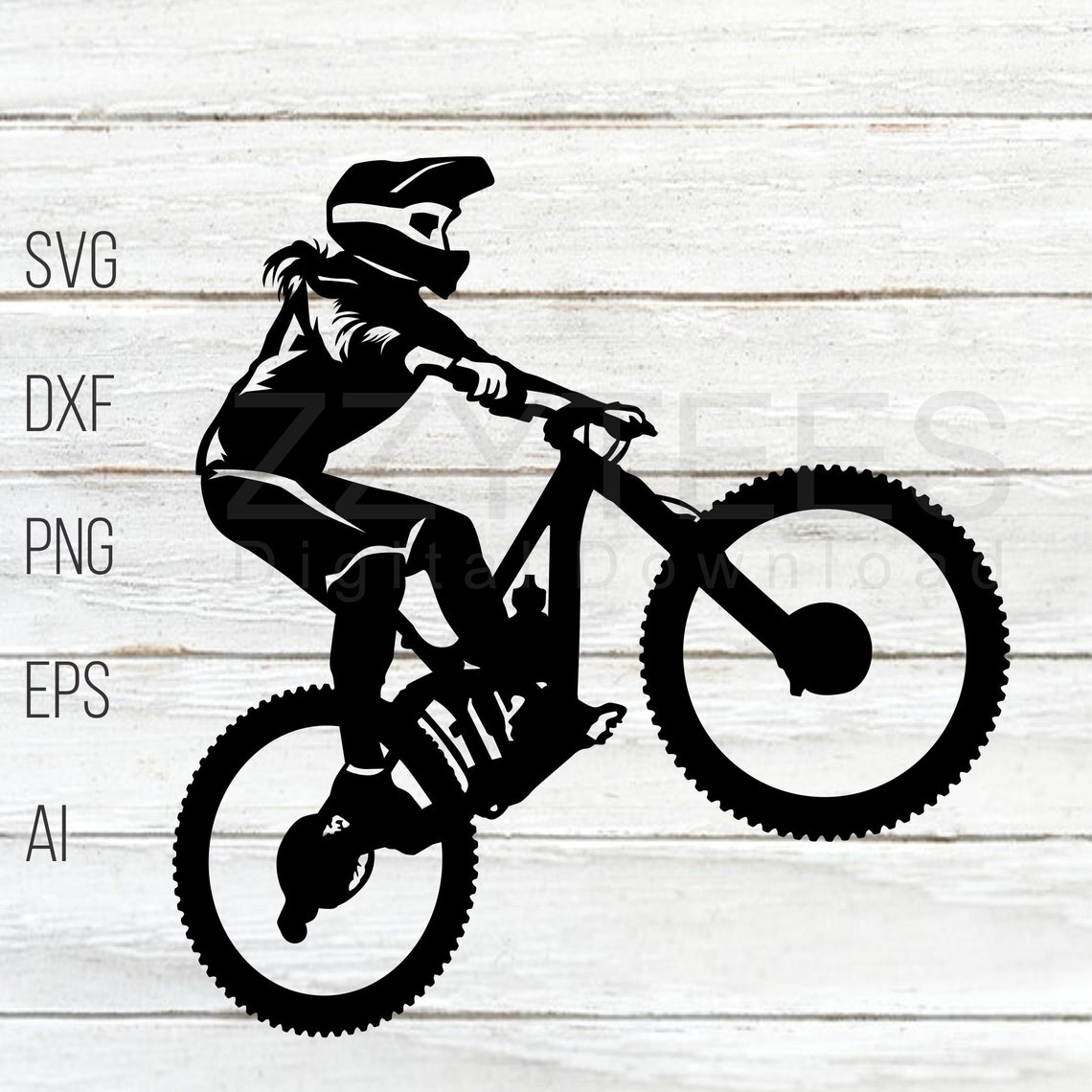 Biker Svg Mountain Bike SVG MTB Design Mountain Bike PNG | Etsy