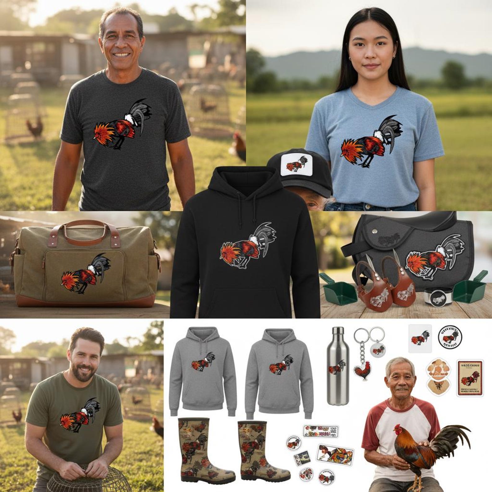 Fighting Rooster SVG: Game Fowl Clipart, Chicken Silhouette (digital ...