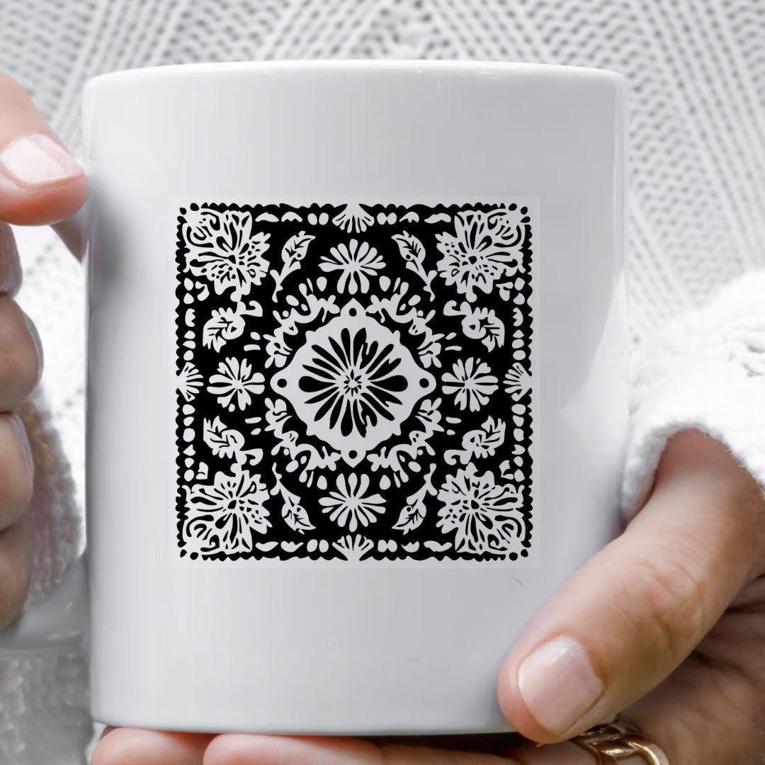 Mexican Pattern SVG Bundle: Folk Art Designs for Cricut (commercial ...