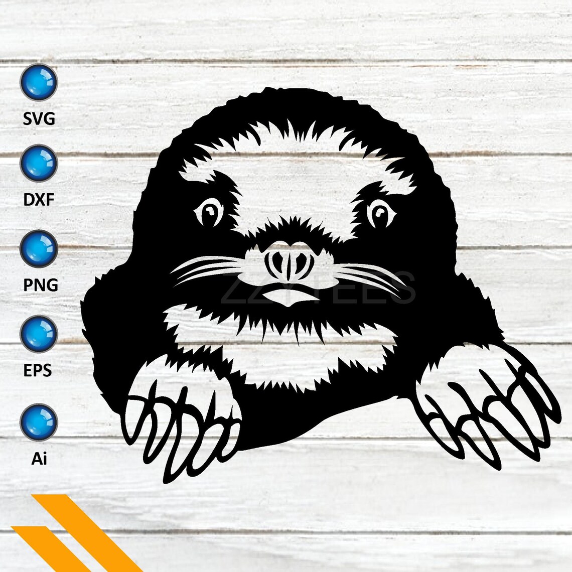 Cute Peeking Mole Clipart Peeking Animals Svg File - Etsy