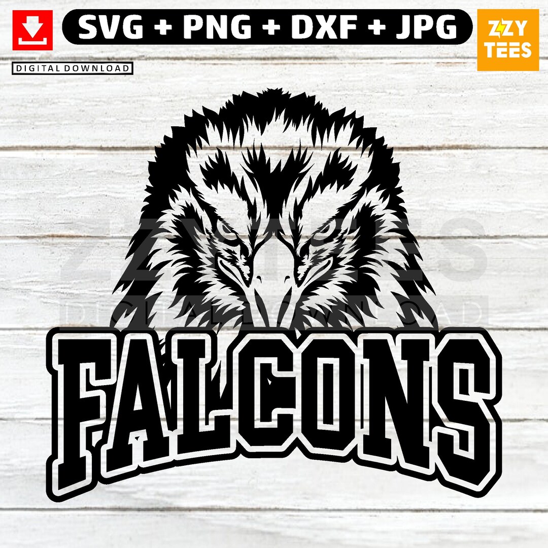 Falcon Mascot SVG: Fierce Bird of Prey Design (digital Download) - Etsy