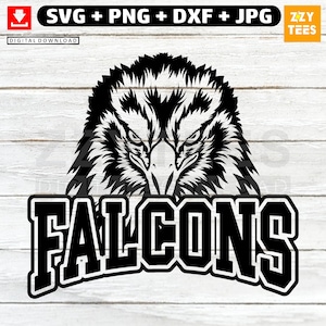 Falcon Mascot SVG: Fierce Bird of Prey Design (digital Download) - Etsy