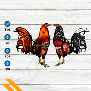 Face to Face Rooster SVG, Farmhouse Decor, Rooster Cut File for Cricut ...