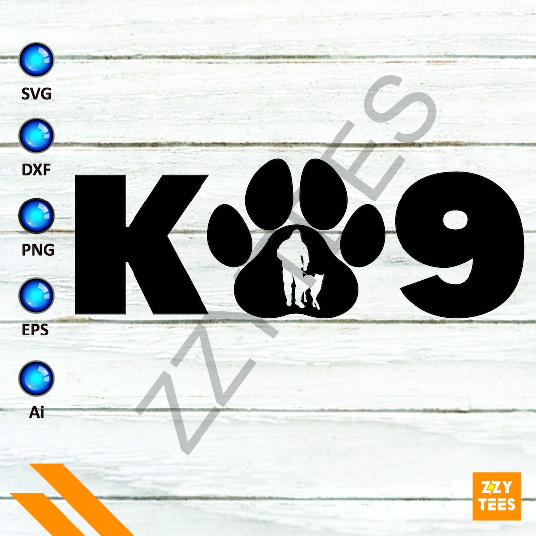 K9 Paw, Paw Svg, K9 Clipart, Military Police, K9 Dog SVG, German ...
