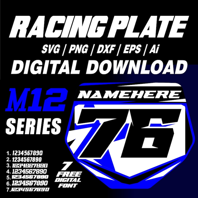 Odi Plate Sticker Template - Etsy