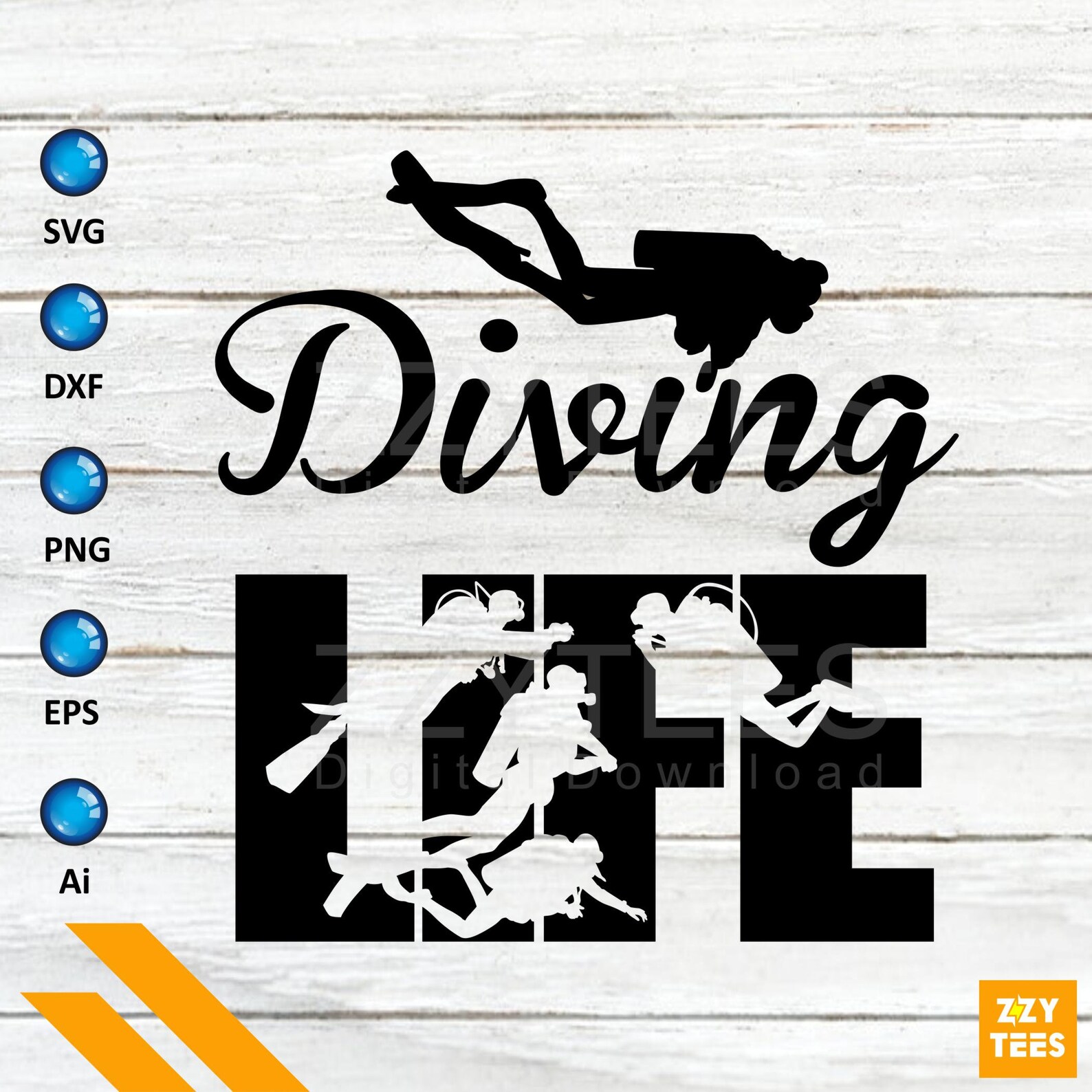 Beautiful Diving Life Diving Svg Swimming Svg Svg Cut - Etsy