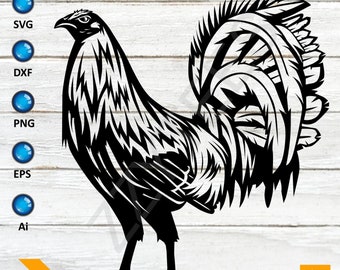 Pet Supplies Urns & Memorials Rooster SVG Gamefowl SVG Chicken Hunter ...
