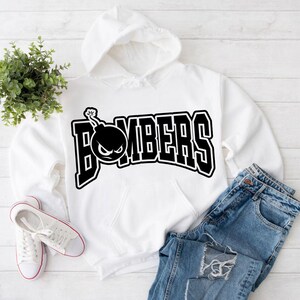 Bombers Mascot SVG | School Spirit Team Logo | Cricut Sport Cut File ...