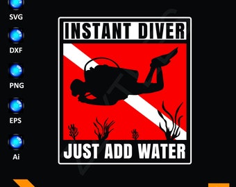 Instant Swimmer Just Add Water Svg - Etsy