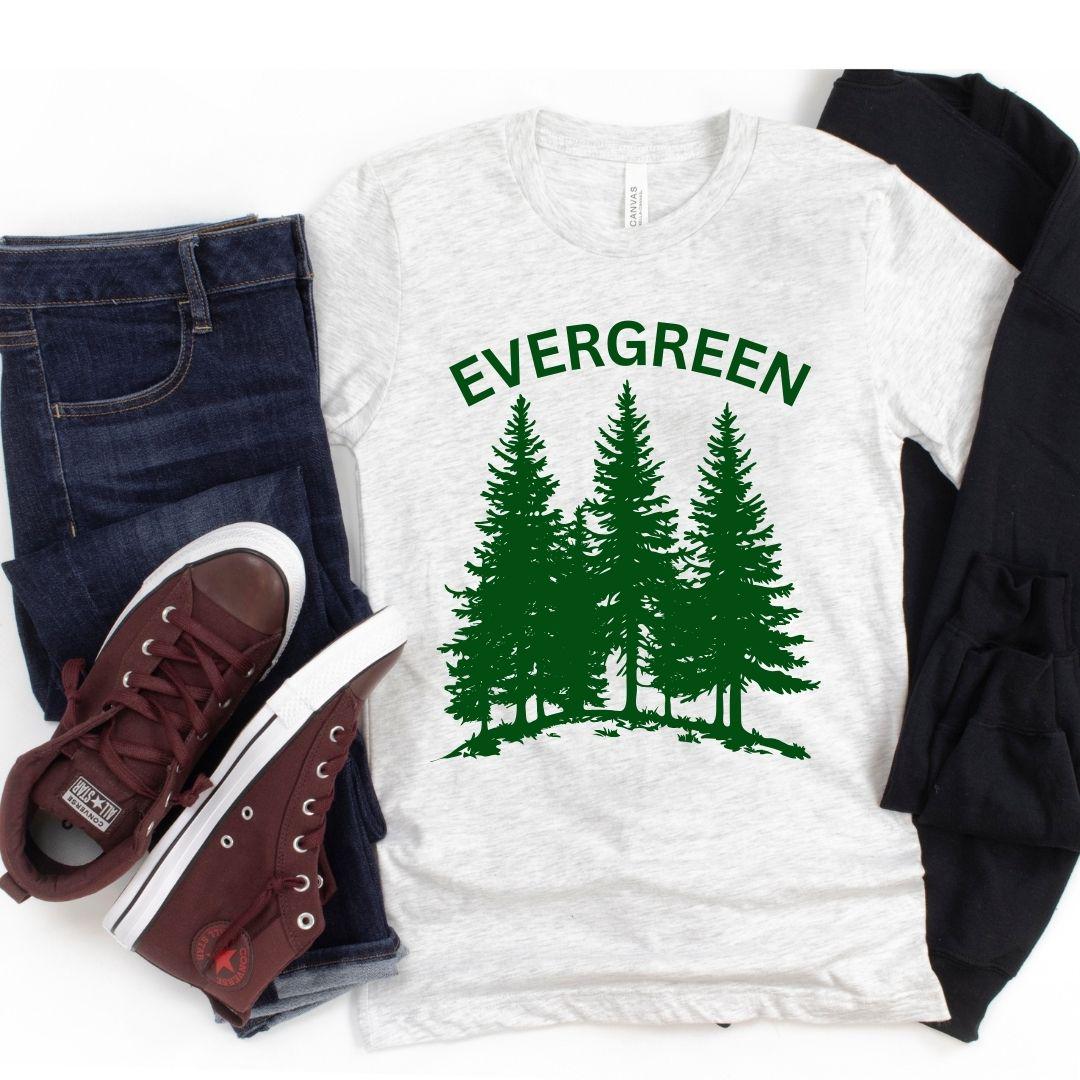 Evergreen Tree Silhouette SVG Bundle | Forest Landscape (digital ...
