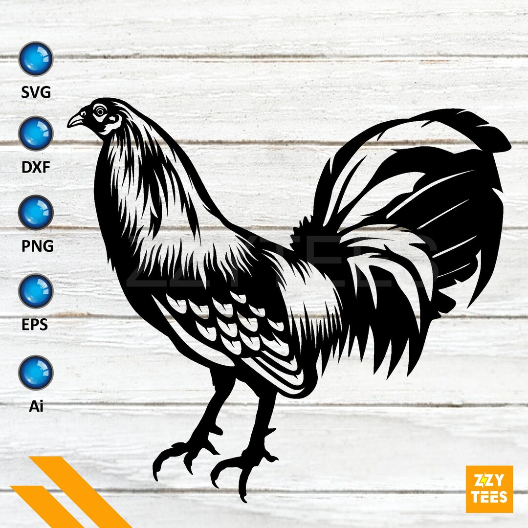 Rooster Printable - Chicken Cricut File - Etsy