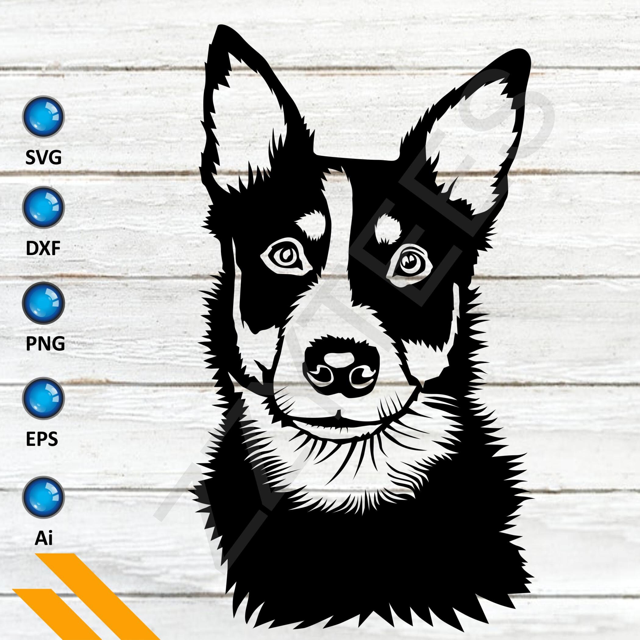 Heeler Svg File Dog Svg Cattle Dog Australian Cattle Dog - Etsy Australia