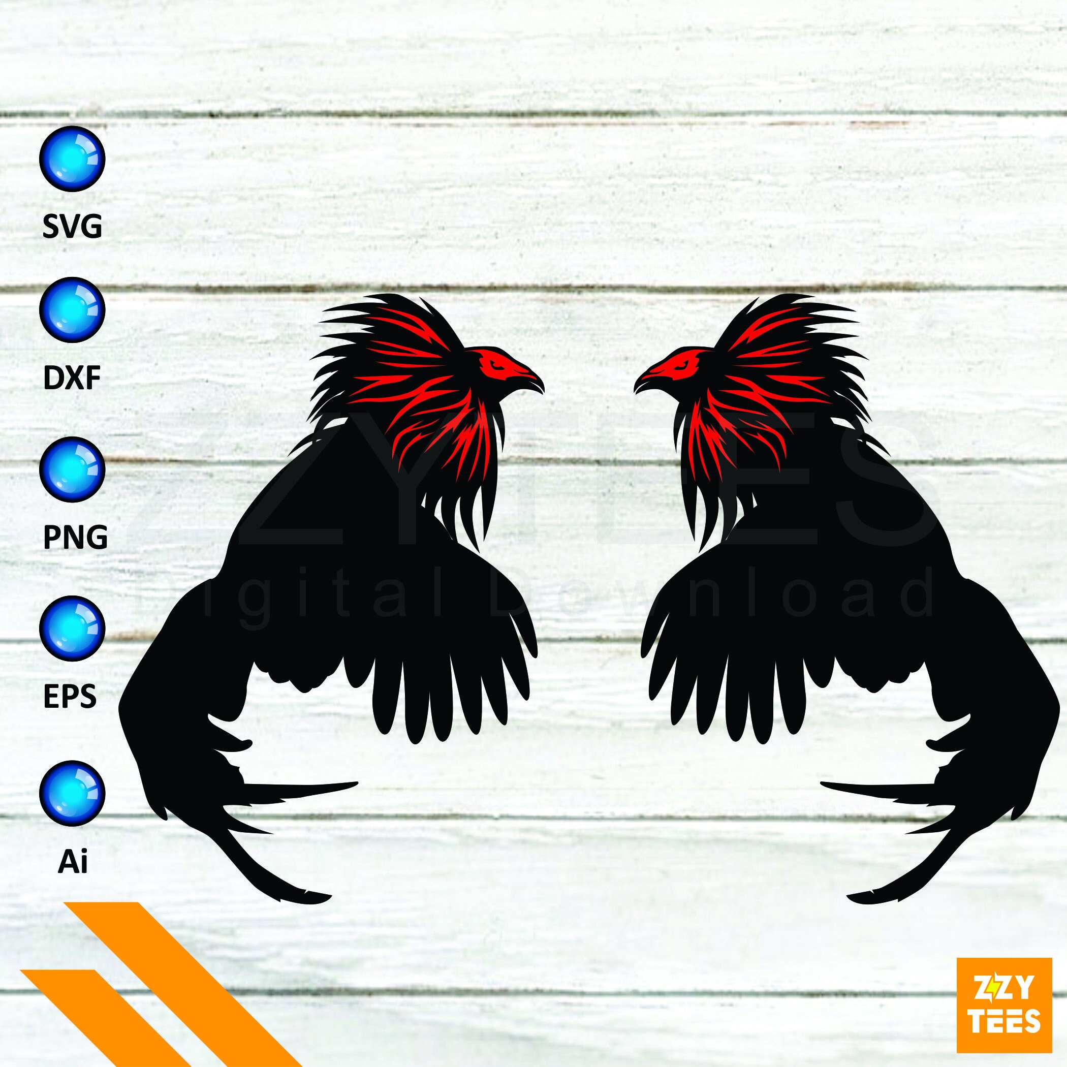 Easy Cut Chickens Fight SVG Chicken Hunter Svg Chicken Leg | Etsy