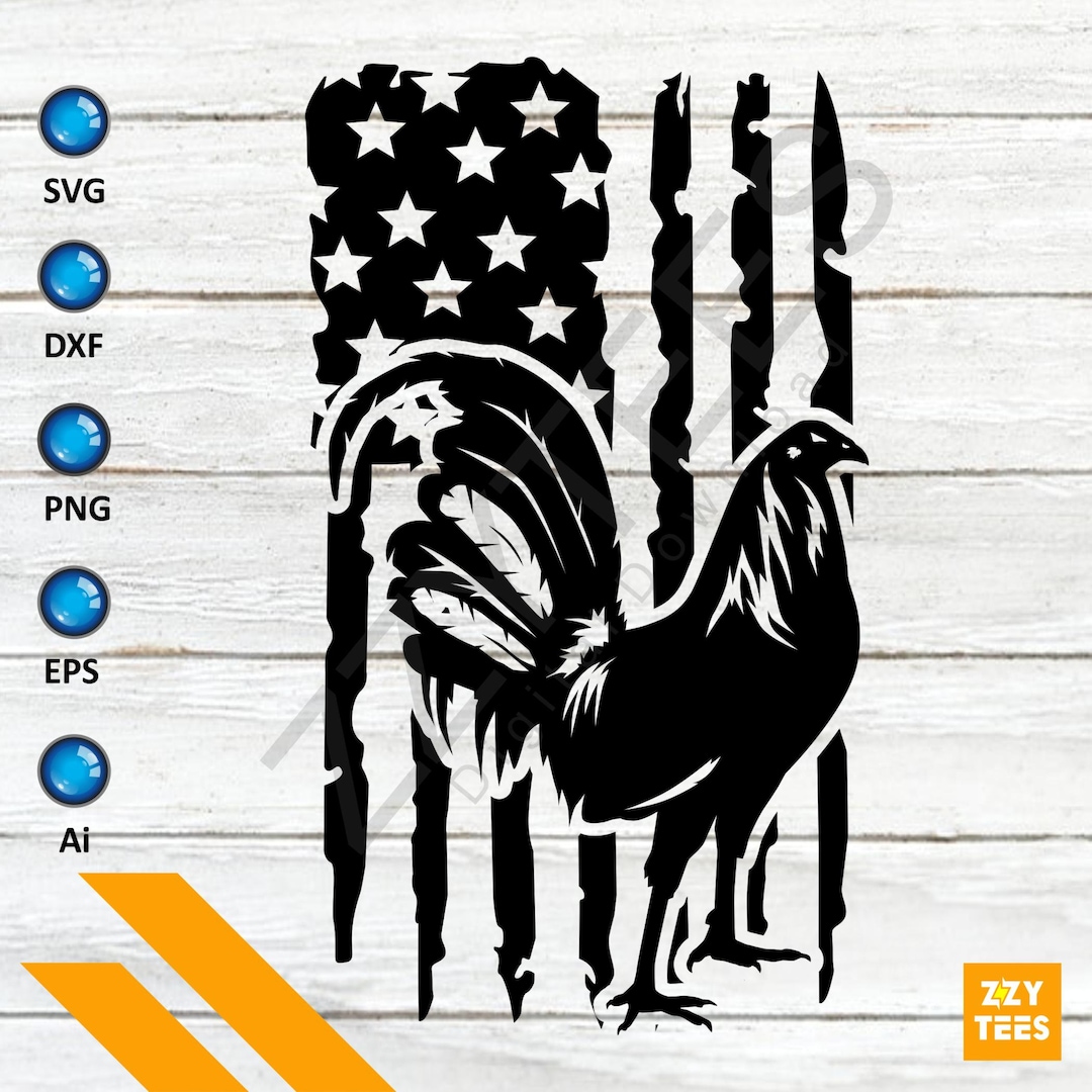 Silueta de gallo SVG archivo de corte de pollo, diseño de gallo, pollo ...