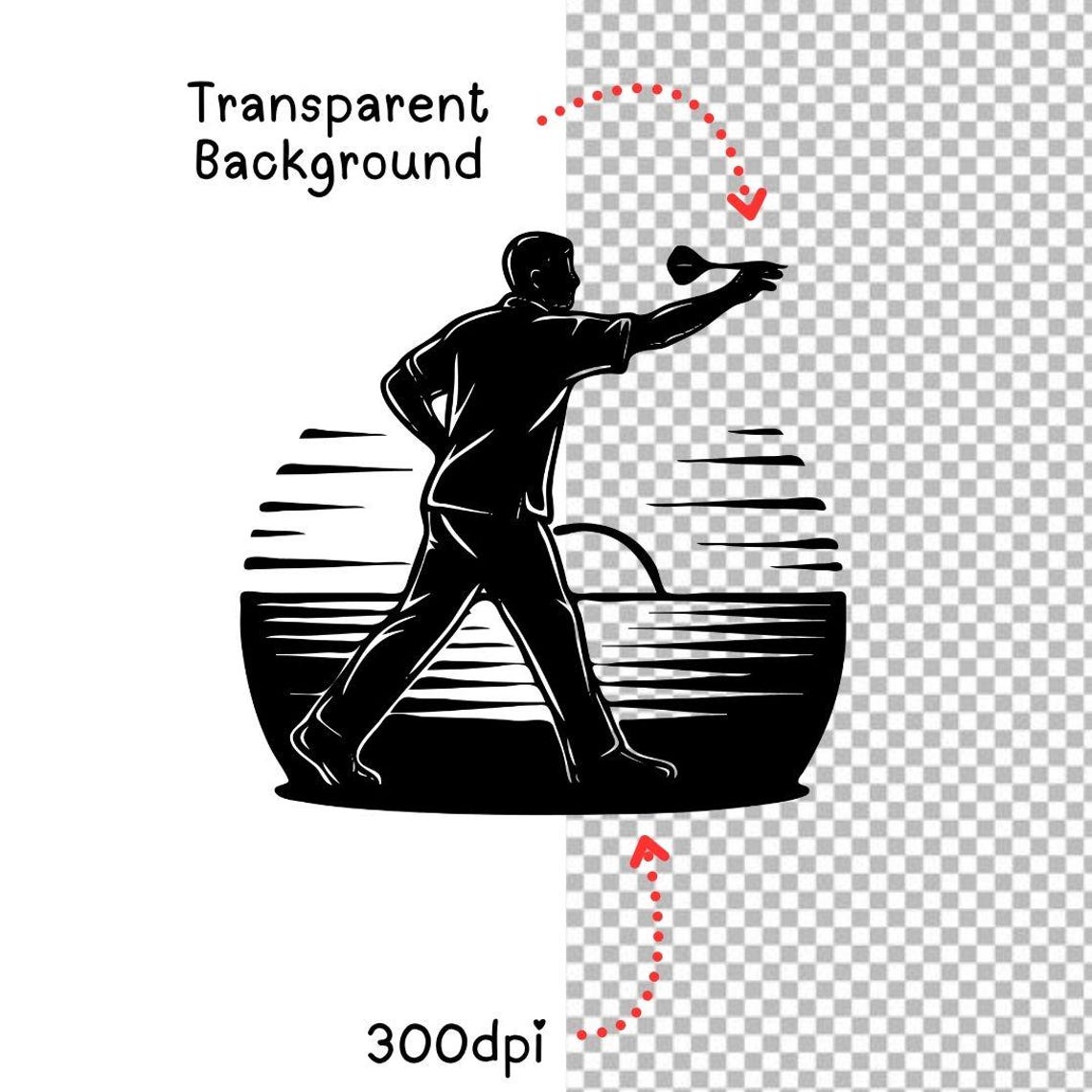 Dart SVG Bundle | Darts Player Line Art for Cricut & Laser - Etsy