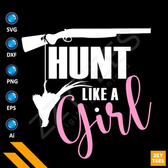 Girls Hunting Clipart