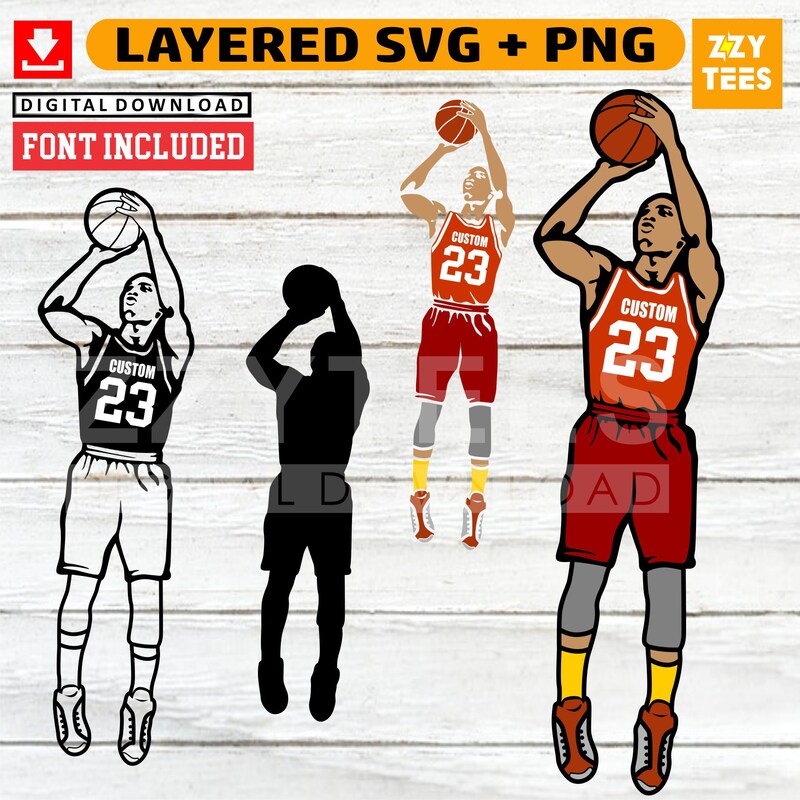 Basketball Player Svg - Etsy