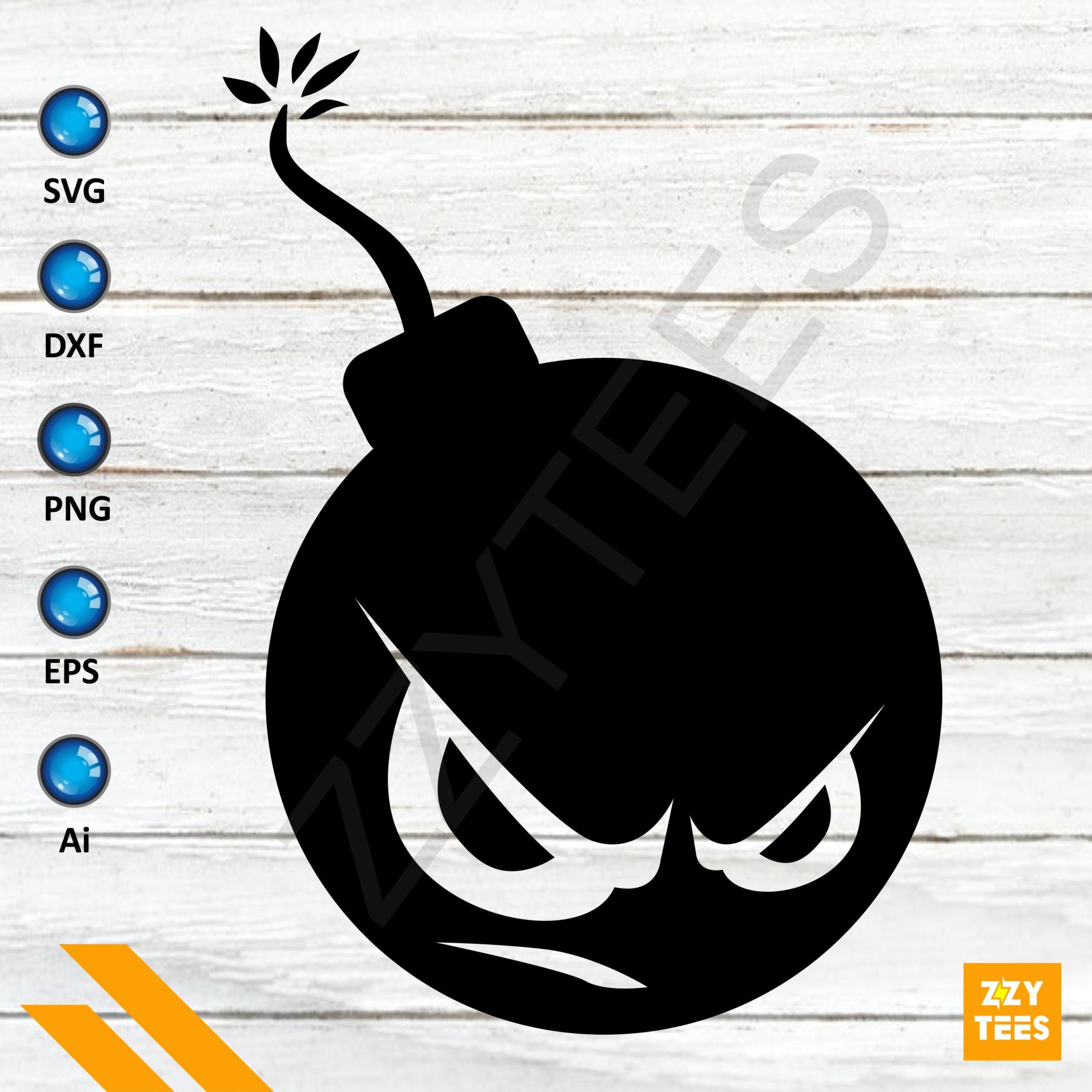 Angry Bomb Bomb SVG Bomb Cricut Bomb Png Bomb Silhouette - Etsy Australia