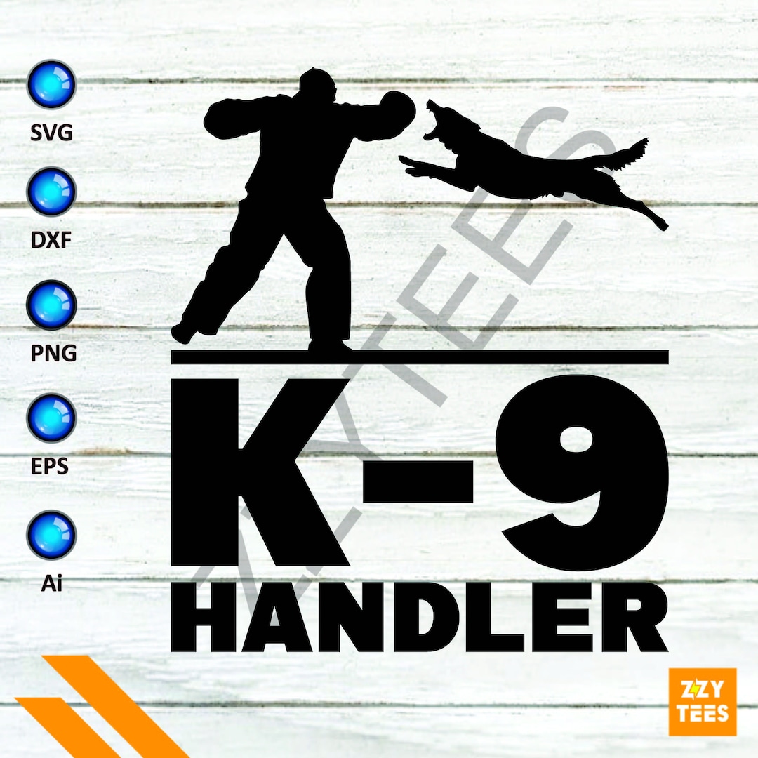 Trusted Companion: K9 Handler SVG PNG Design Download - Etsy
