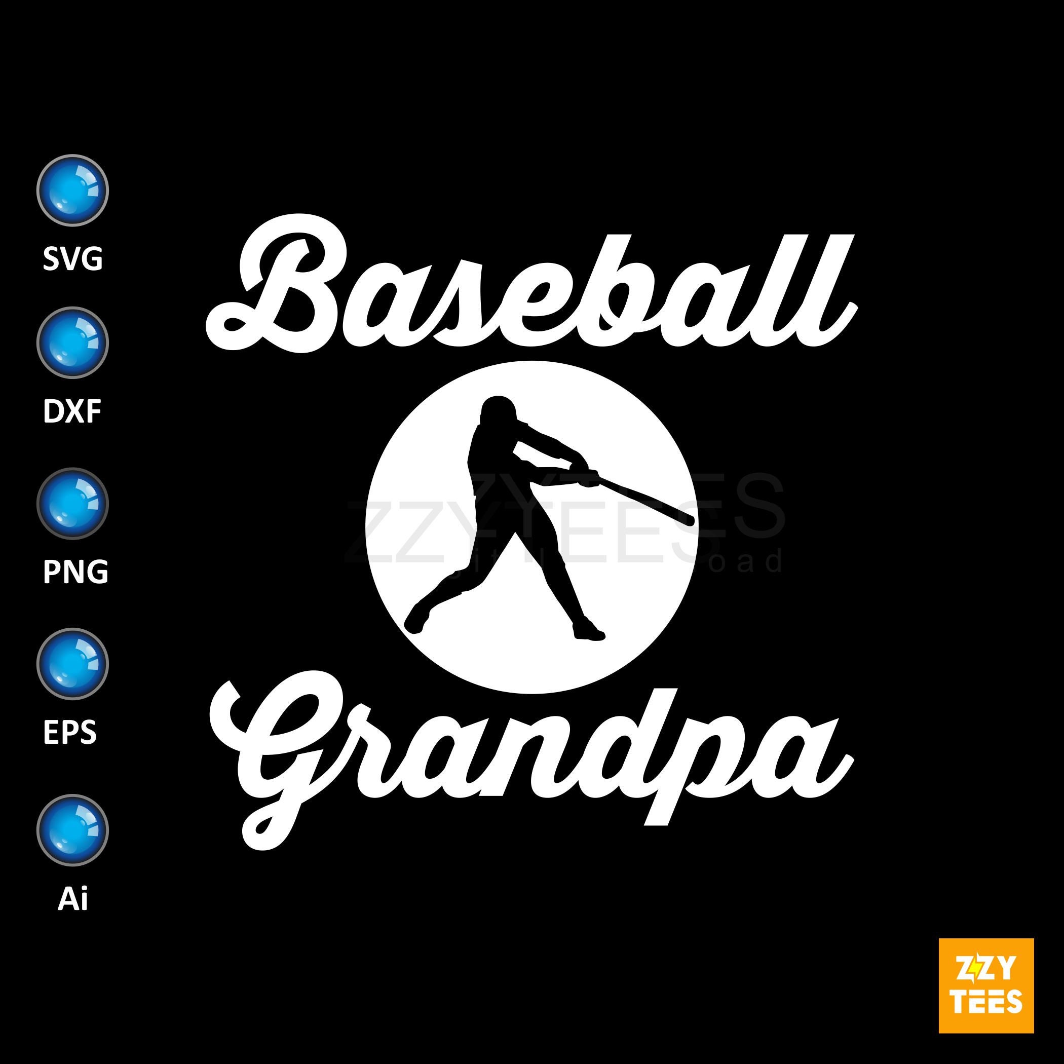 Baseball Grandpa SVG Baseball Player svg Baseball Papa svg | Etsy