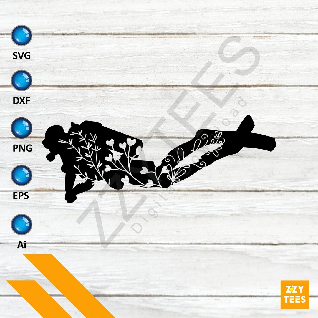 Diver Life Diver Svg Ornament Svg Scuba Svg Under Water - Etsy