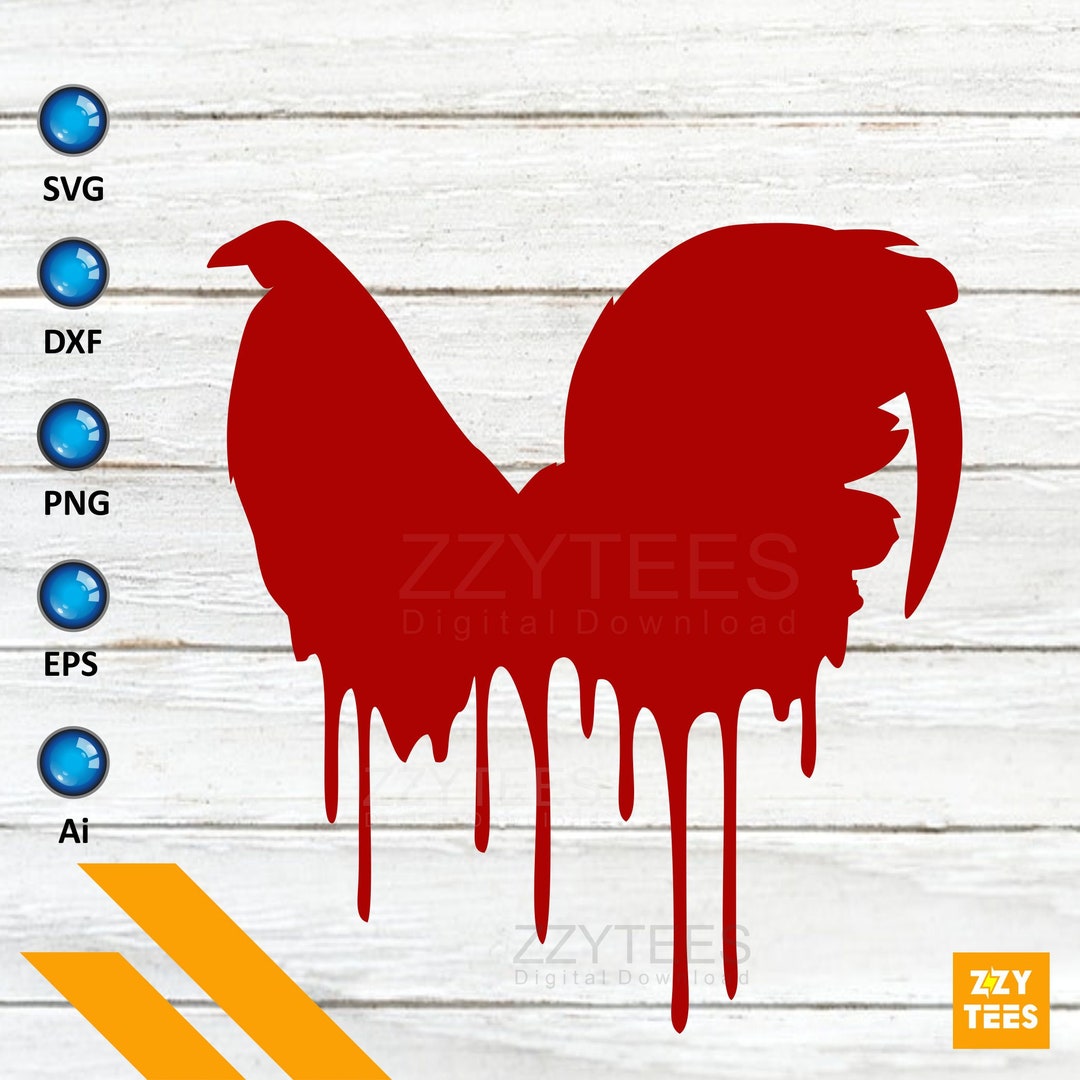 Silueta de gallo SVG Archivo de corte de pollo, diseño de gallo, SVG de ...