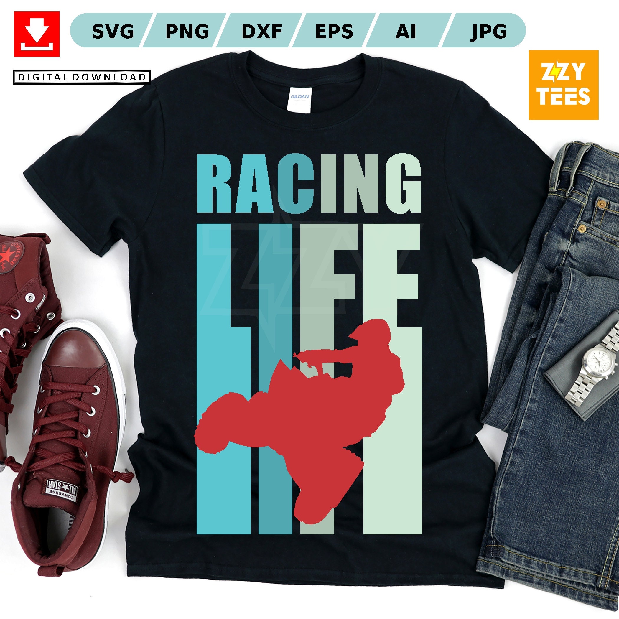 Racing Life Racing Svg Atv Race Atv Svg Atv Sublimation - Etsy