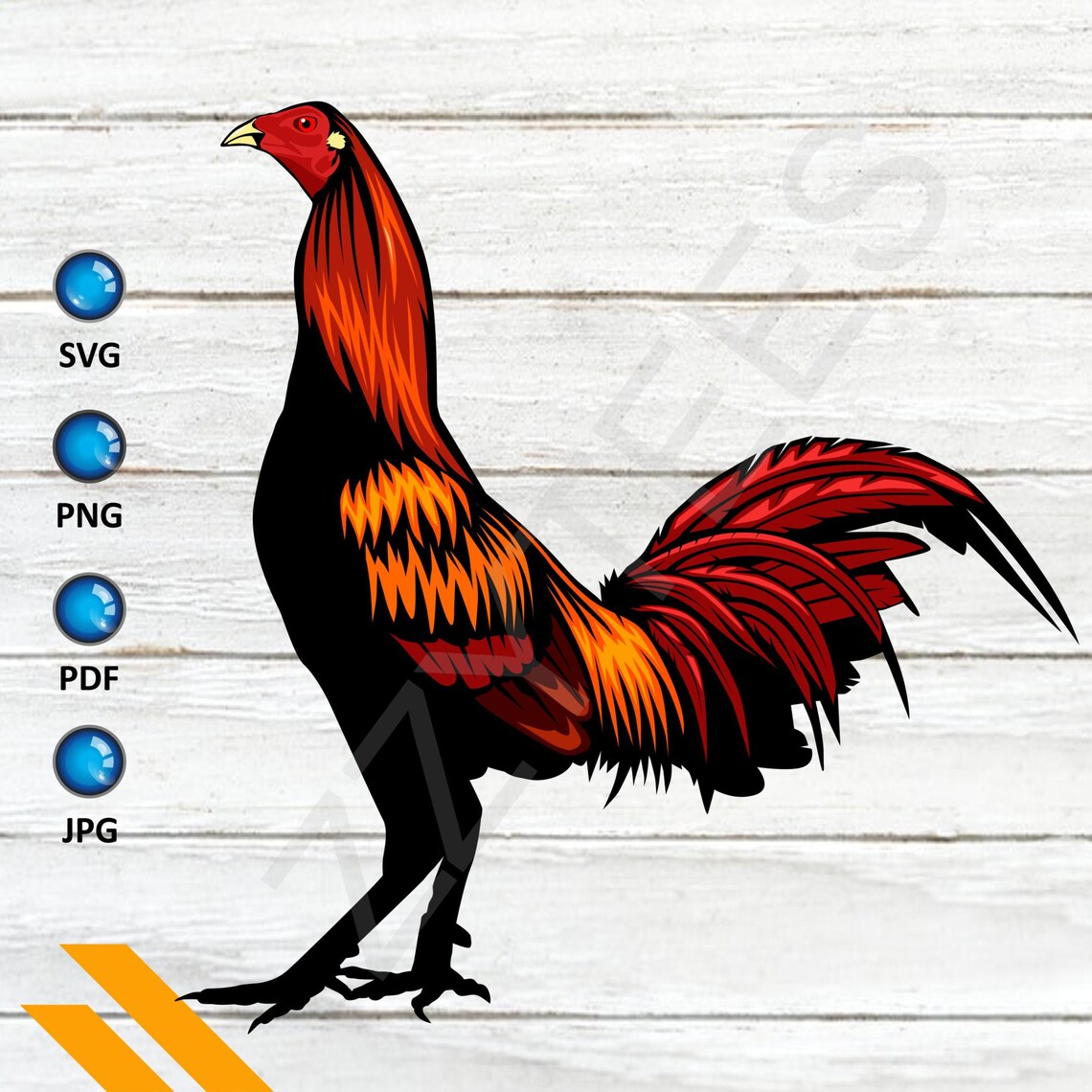 Rooster Sublimation Printfile PNG Rooster SVG Svg File for - Etsy