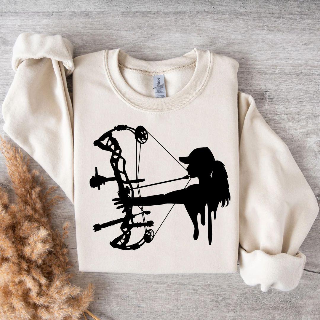 Female Archer SVG: Bow Hunting Girl Silhouette (digital Download) - Etsy