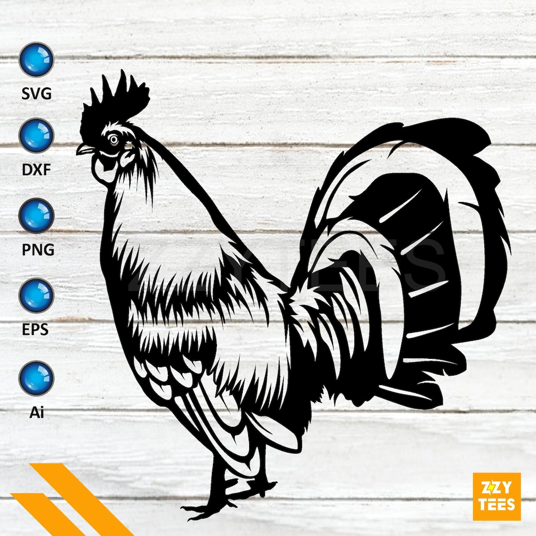 Bantam Rooster Digital Design Bantam Svg - Etsy