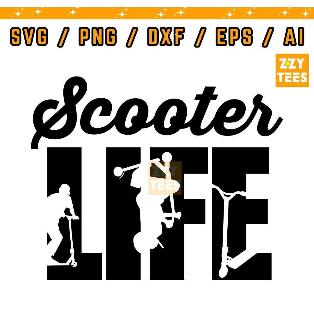 Scooter Life SVG PNG: Stunt Scooter Silhouette (digital File) - Etsy ...